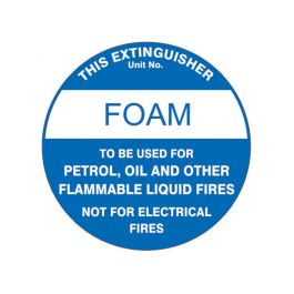 Buy FOAM FIRE EXTINGUISHER INFORMATION SIGN at CDATA Systems
